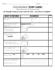 GeometryStudyGuide 1 Pdf Name Date Polyhedron Study Guide Geometry And 3 D Measurement