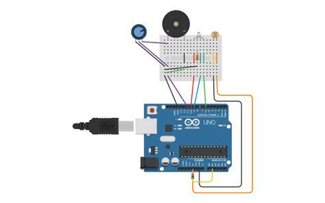 Circuit Design Copy Of Exercício 10 Fotoresistor Com Tons E Rgb Tinkercad