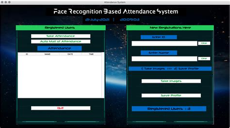 Github Harish Hr7facebasedattendacesystem Tkinter Gui Desktop App Using Python To Handle