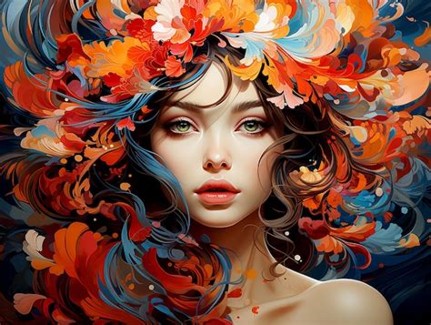 Premium Photo Dynamic Spectrum Colorful Abstract Geometric Pattern