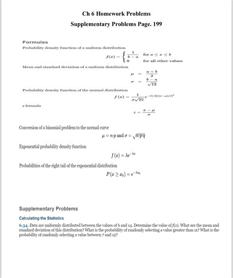solved ch 6 ﻿homework problemssupplementary problems page
