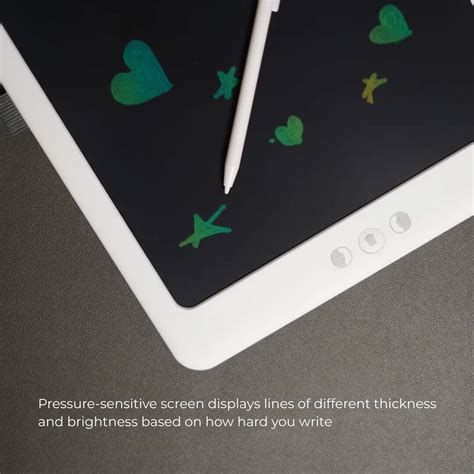 Blupebble Doodle Tablet 14 Display One Click Clear Functionality Eye Protection Technology