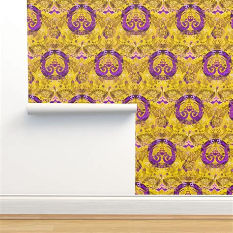 Intersex Dragon Damask Intersex Flag Spoonflower