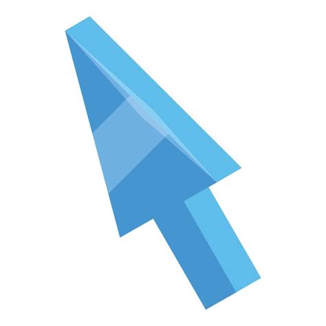 Blue Cursor Pointing Up Right Showing Mouse Clicking 48780642 Vector