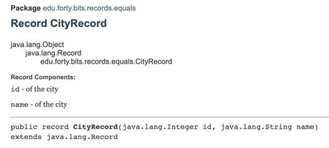 Intellij Idea How To Document Java Record Parameters Stack Overflow