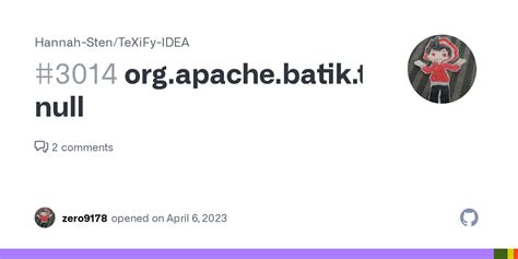 Org Apache Batik Transcoder TranscoderException Null Issue 3014 Hannah Sten TeXiFy IDEA