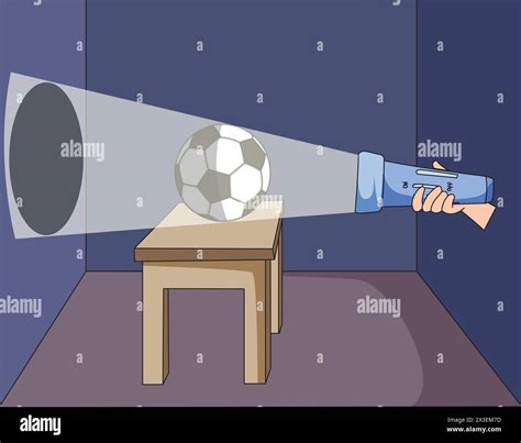 Light Travels In A Straight Line Vector Illustration Stock Vector Image And Art Alamy