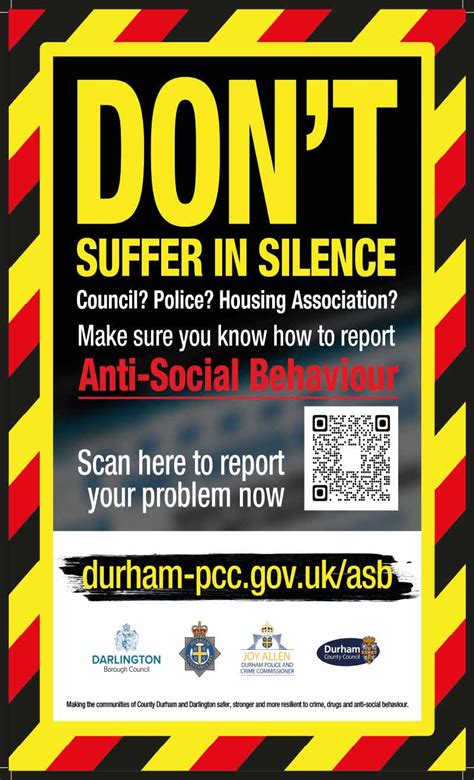 Major New Campaign To Be Launched By Pcc In Asb Awareness Week South West Durham News Major New Campaign To Be Launched By Pcc In Asb Awareness Week South West Durham News