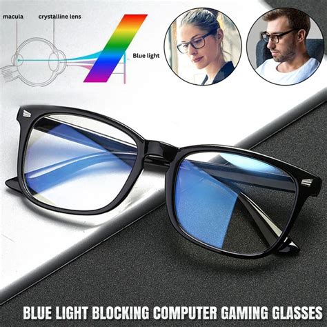Blue Light Blocking Glasses For Men And Women Anti Glare Computer Gaming