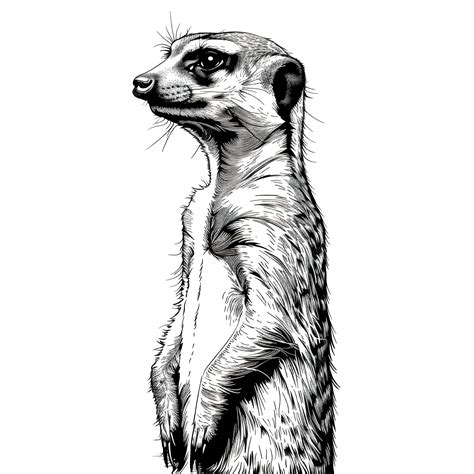 รูปเมียร์แคตในท่า Suricata Suricatta รูปร่าง Png เมียร์แคต Suricata