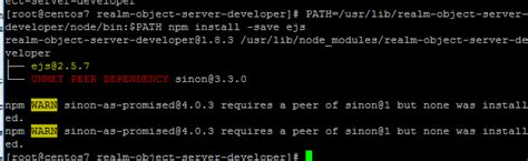 Nodejs Unmet Peer Dependency Of Sinon While Installing Expressjs