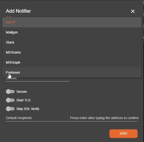 Pushover Configuration