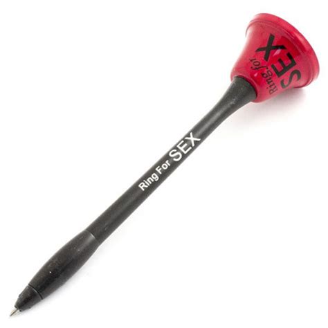 Ручка колокольчик Sex красная