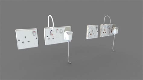Plug Sockets Buy Royalty Free 3d Model By Sousinho A2cdff9