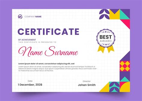 Premium Psd Certificate Design