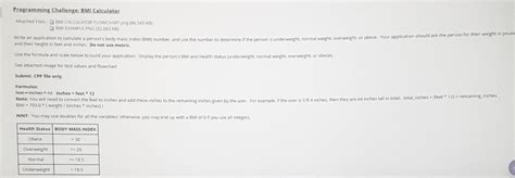Solved Programming Challenge Bmi Calculator Attached Files