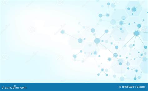 Abstract Background Of Molecules Molecular Structures Or Dna Strand Genetic Engineering