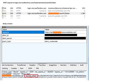 Oauth 20 Oauth20 Protected Azure Api Cant Get Auth Token In