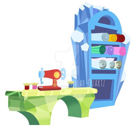 Mlp Vector Crystal Sewing Desk And Fabric Storage By Interstellar Quartz On Deviantart