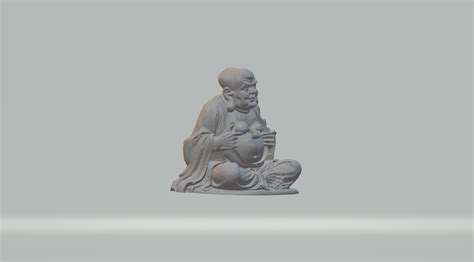 Stl File Arhat Buddhist Deity Statue 3d Print Model 🗿 ・3d Printer Design To Download・cults
