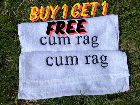 Cum Rag Buy 1 Get 1 Free Ts For Him Gag Ts Jizz Rag Nutt Rag