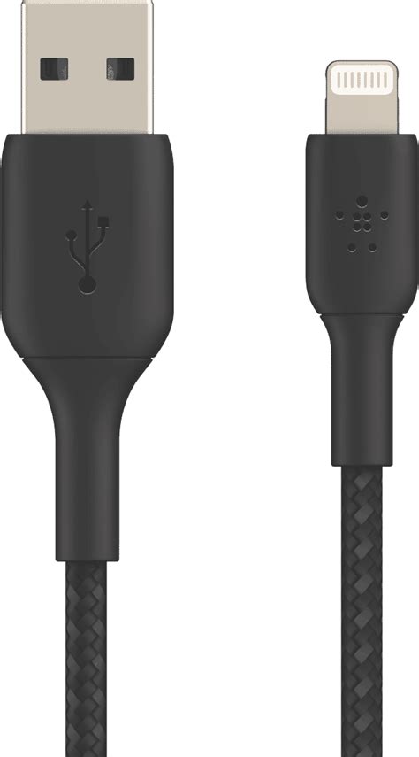 Belkin Lightning To Usb Braided Cable M Black Caa Bt Mbk