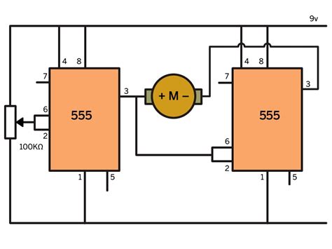 Stepper Motor Driver Circuit Using 555