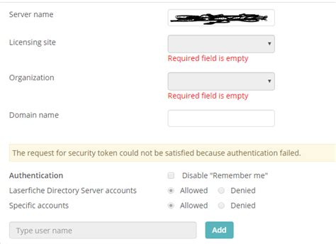 Unable To Configure Mobile Access Laserfiche Answers