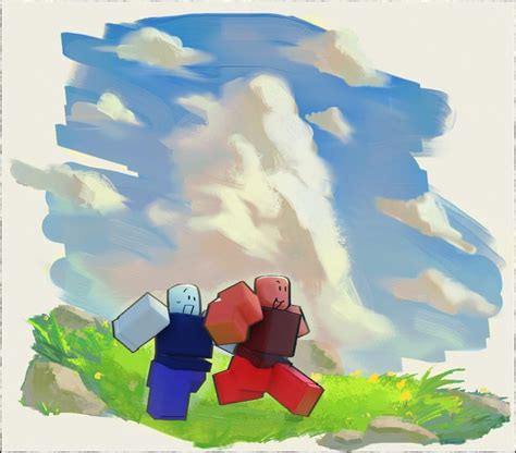 Red Noob And Blue Noob Roblox And More Drawn By Flxphlx Danbooru