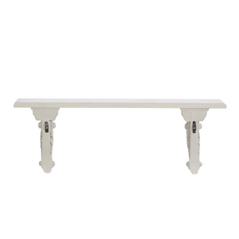 40 White Wood Farmhouse Wall Shelf Michaels In 2024 Farmhouse Wall