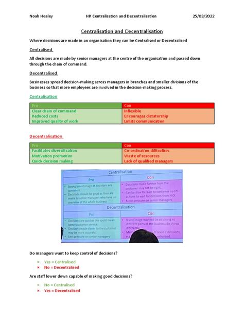 Centralisation And Decentralisation Pdf