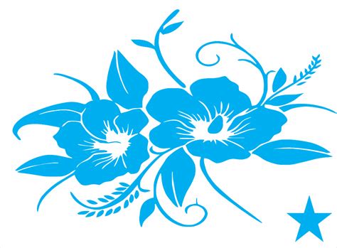 Cutting Sticker Mobil Gambar Bung Batik Keren Stiker Eksterior Tempelan Bunga Reflektif Sticker