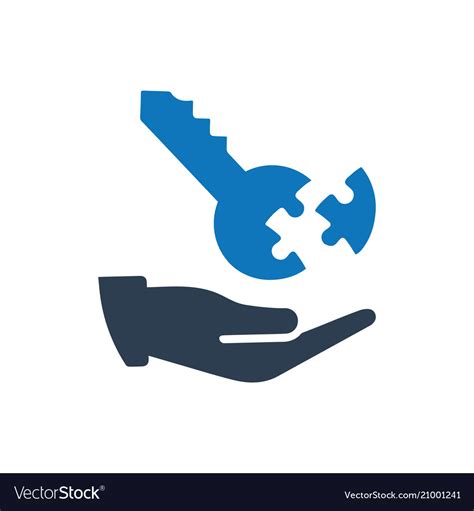 Key Solution Icon Royalty Free Vector Image Vectorstock
