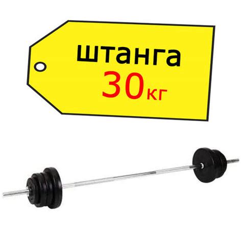 Штанга 30 кг разборная фиксированная прямая А5091-4 (ID#1285425809 ...