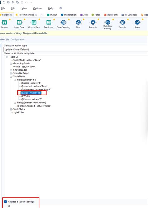 Solved Using Text Box To Modify Table Header In Table Too Alteryx