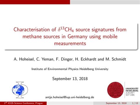 Characterisation Of 13ch4 Source Signatures From Methane Sources In Germany Using Mobile