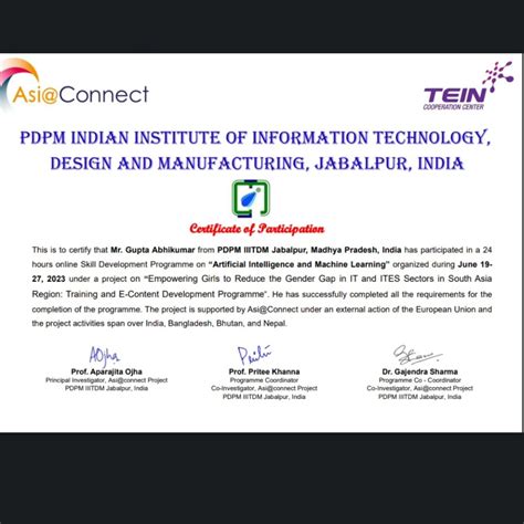 Artificialintelligence Machinelearning Techeducation Pdpmiiitdmjabalpur Asiaconnect