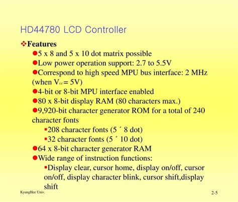 PPT Parallel Port LCD Interface With The HD Controller PowerPoint Presentation ID