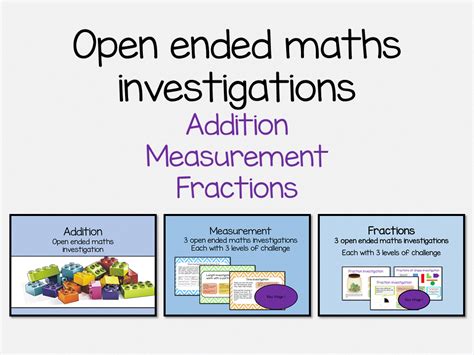 Open Ended Maths Investigations Teaching Resources