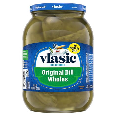 Vlasic Original Dill Whole Pickles Keto Friendly 6 46
