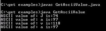 Get Ascii Value