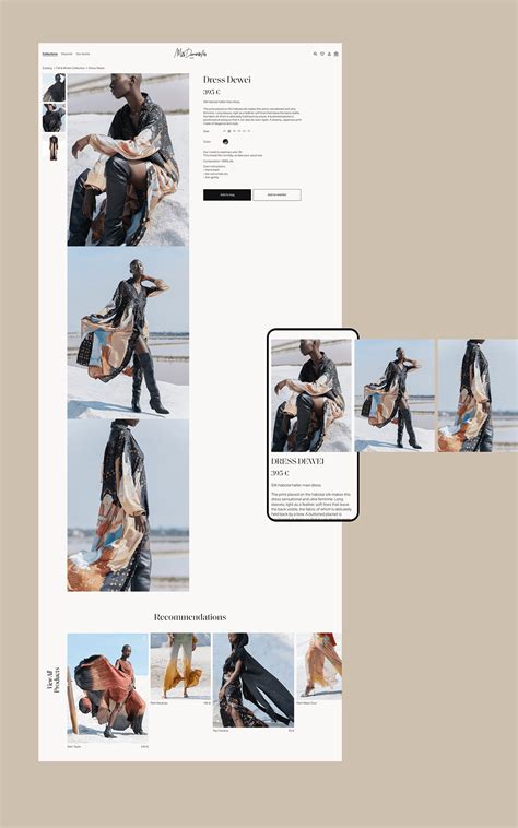 Boutique Mesdemoiselles E Commerce Redesign On Behance