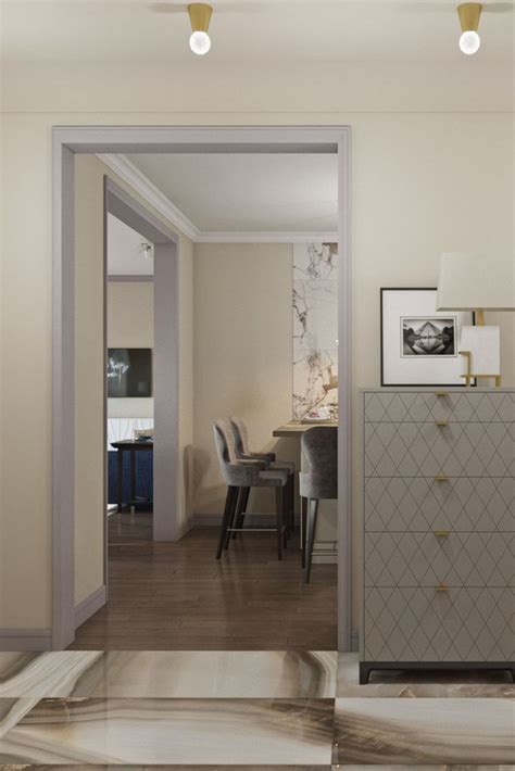 Дизайн дверных проемов в прихожей при помощи плинтусов Дизайн Интерьер Молдинги