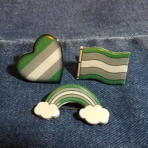 Grayromantic Pride Pin Set Lgbtq Handmade Etsy Lgbt Pins Lgbtq