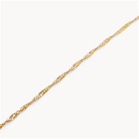 10k Singapore Chain Necklace Hillberg And Berk