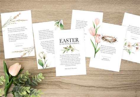 Easter In The Book Of Mormon Printable Scripture Cards Lds Easter