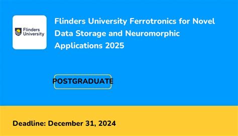 Flinders University Ferrotronics For Novel Data Storage And
