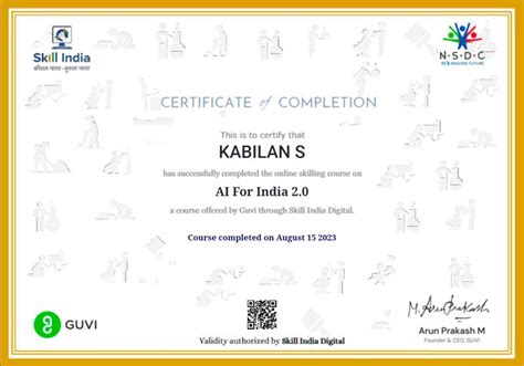 kabilan s on linkedin aicourse iitmadrascertified guvi guvilearner