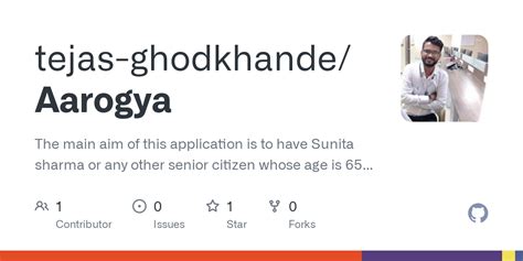 github tejas ghodkhande aarogya the main aim of this application is