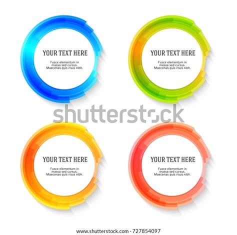 Set Label Blank Template White Background Stock Vector Royalty Free Shutterstock